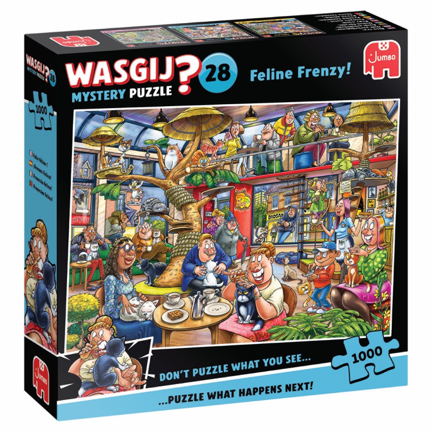 Wasgij Mystery 28 Feline Frenzy! Jigsaw Puzzle (1000 Pieces) – PDK
