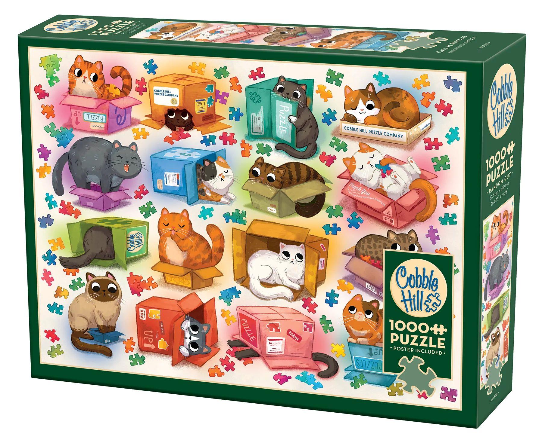Cobble Hill Cats vs Puzzles Jigsaw Puzzle (1000 Pieces) – PDK