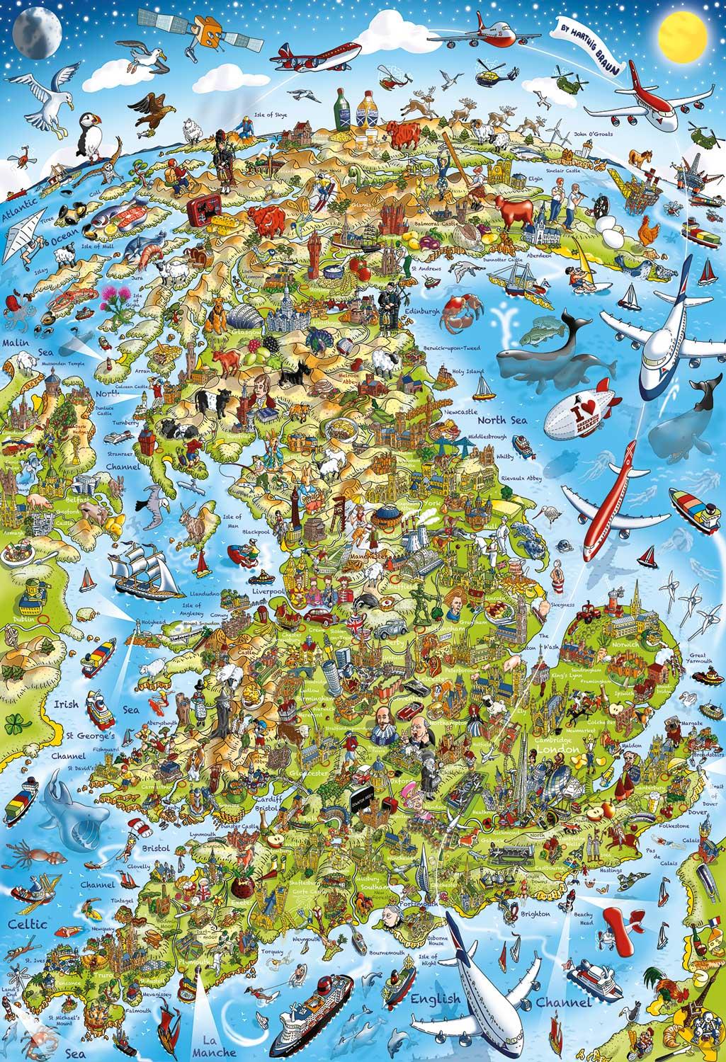 Gibsons Best of British Jigsaw Puzzle in Gift Box 500 Pieces PDK