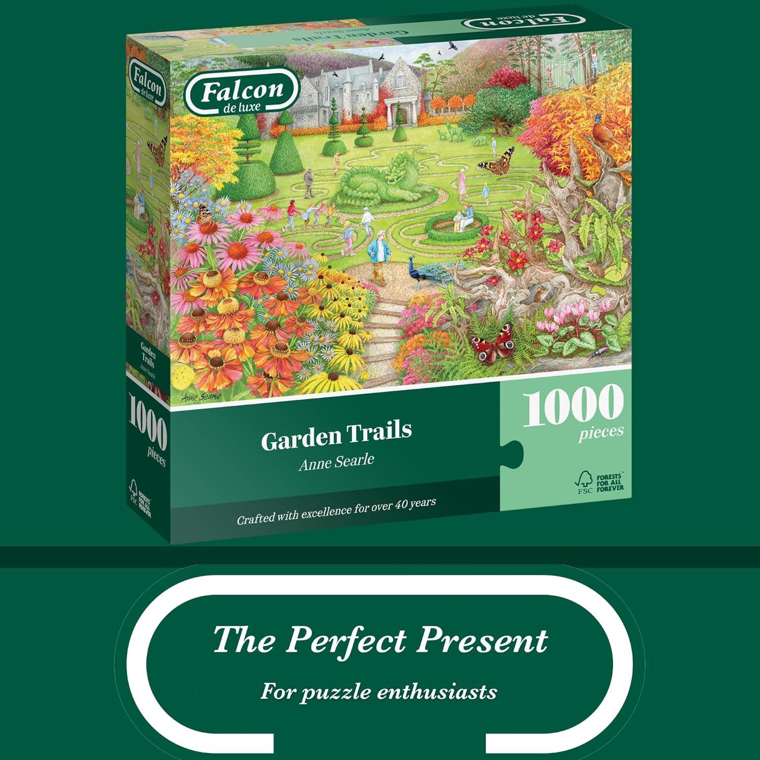 Falcon Deluxe Garden Trails Jigsaw Puzzle (1000 Pieces) – PDK