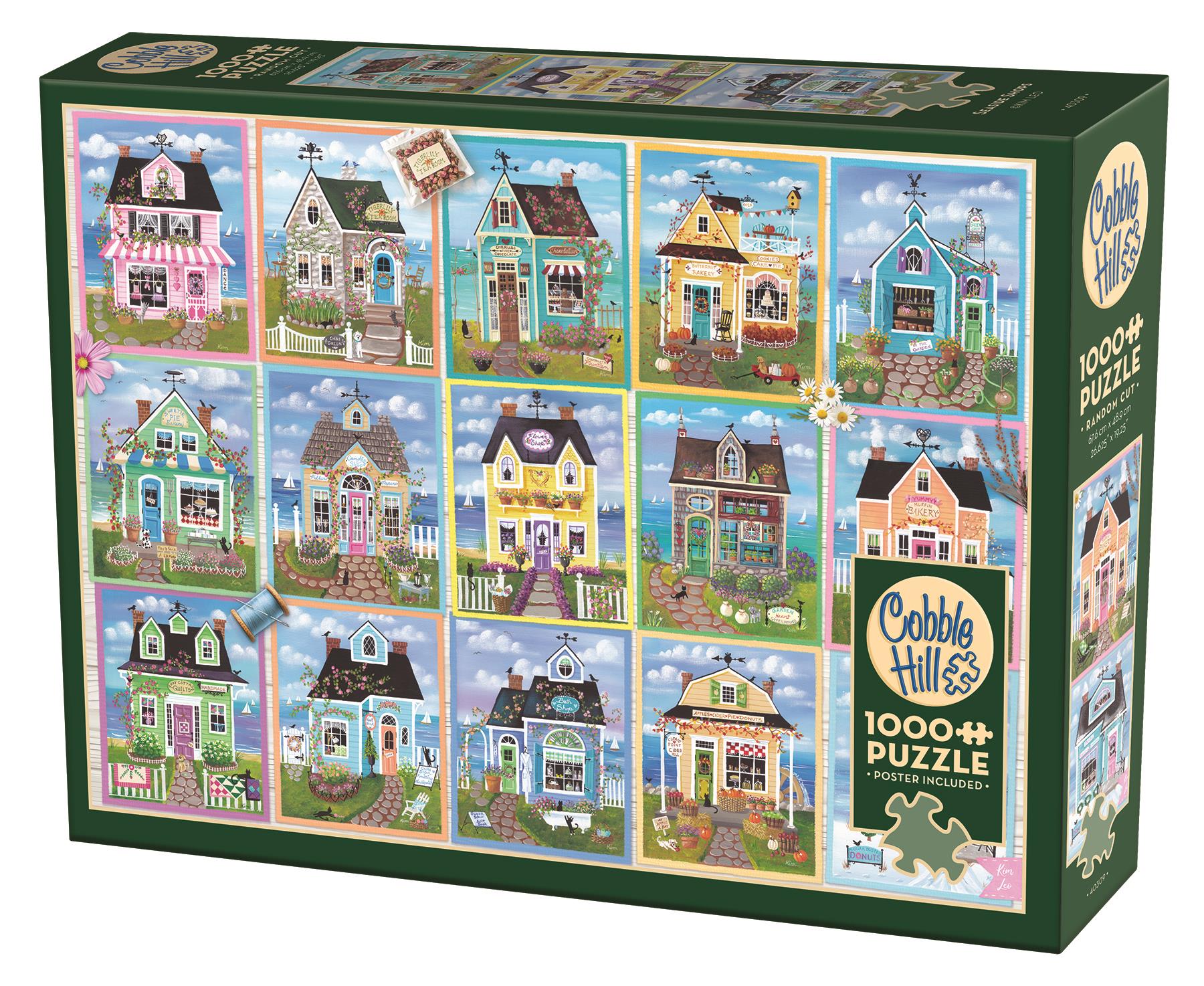 Cobble Hill Seaside Shops Jigsaw Puzzle (1000 Pieces) – PDK