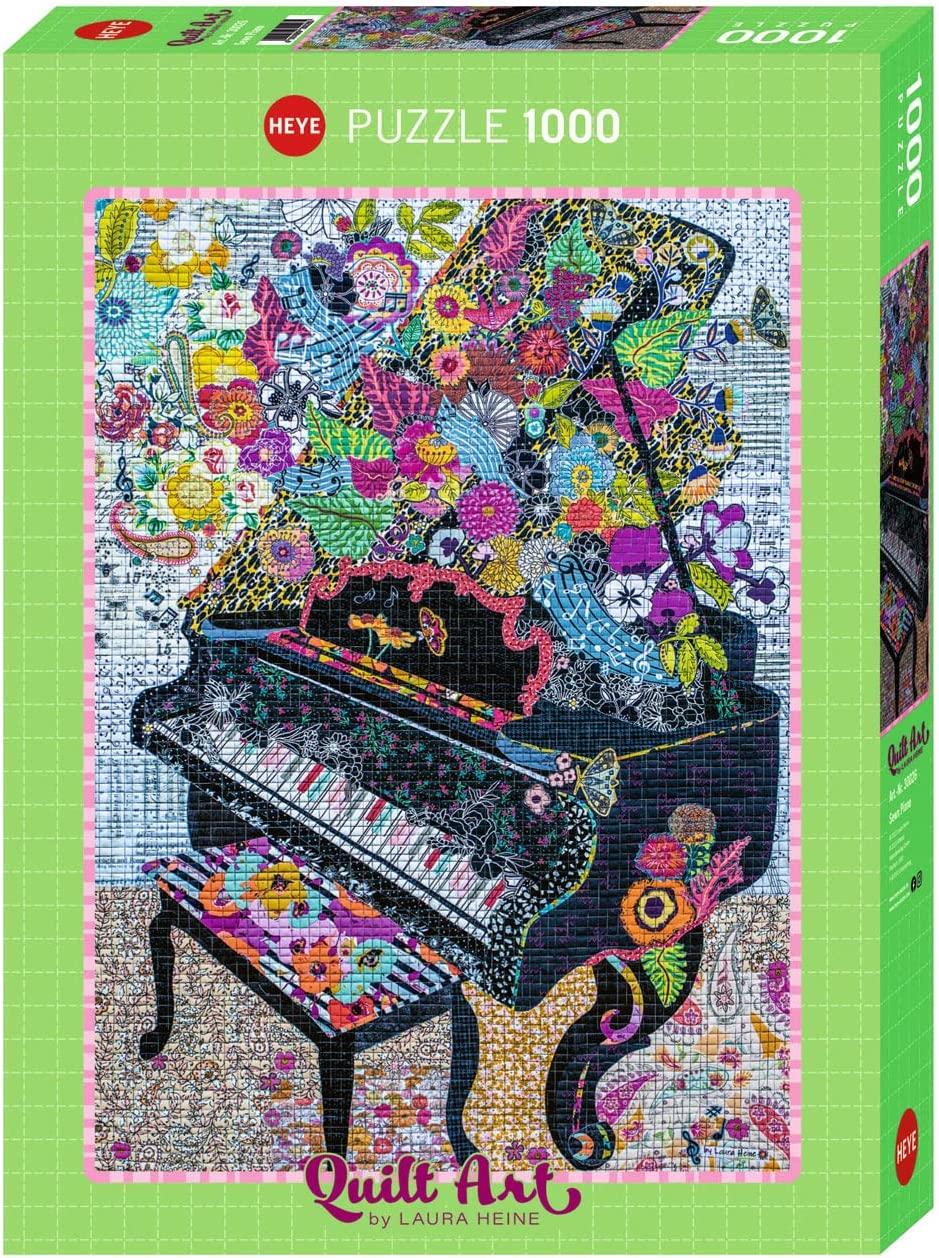 Heye Sewn Piano, Quilt Art Jigsaw Puzzle (1000 Pieces) – PDK