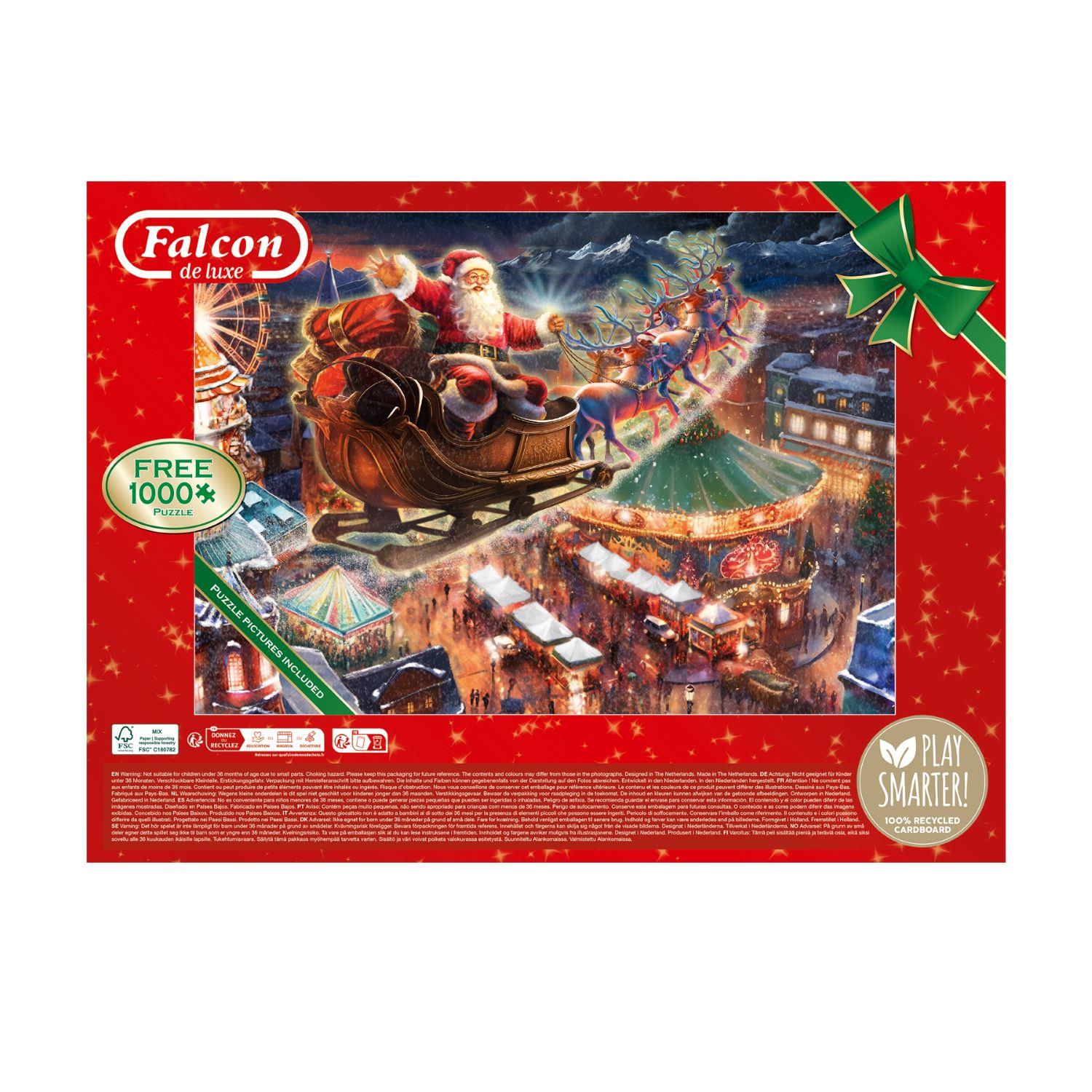 Falcon Deluxe Christmas Wonderland Jigsaw Puzzles (2 x 1000 Pieces) – PDK
