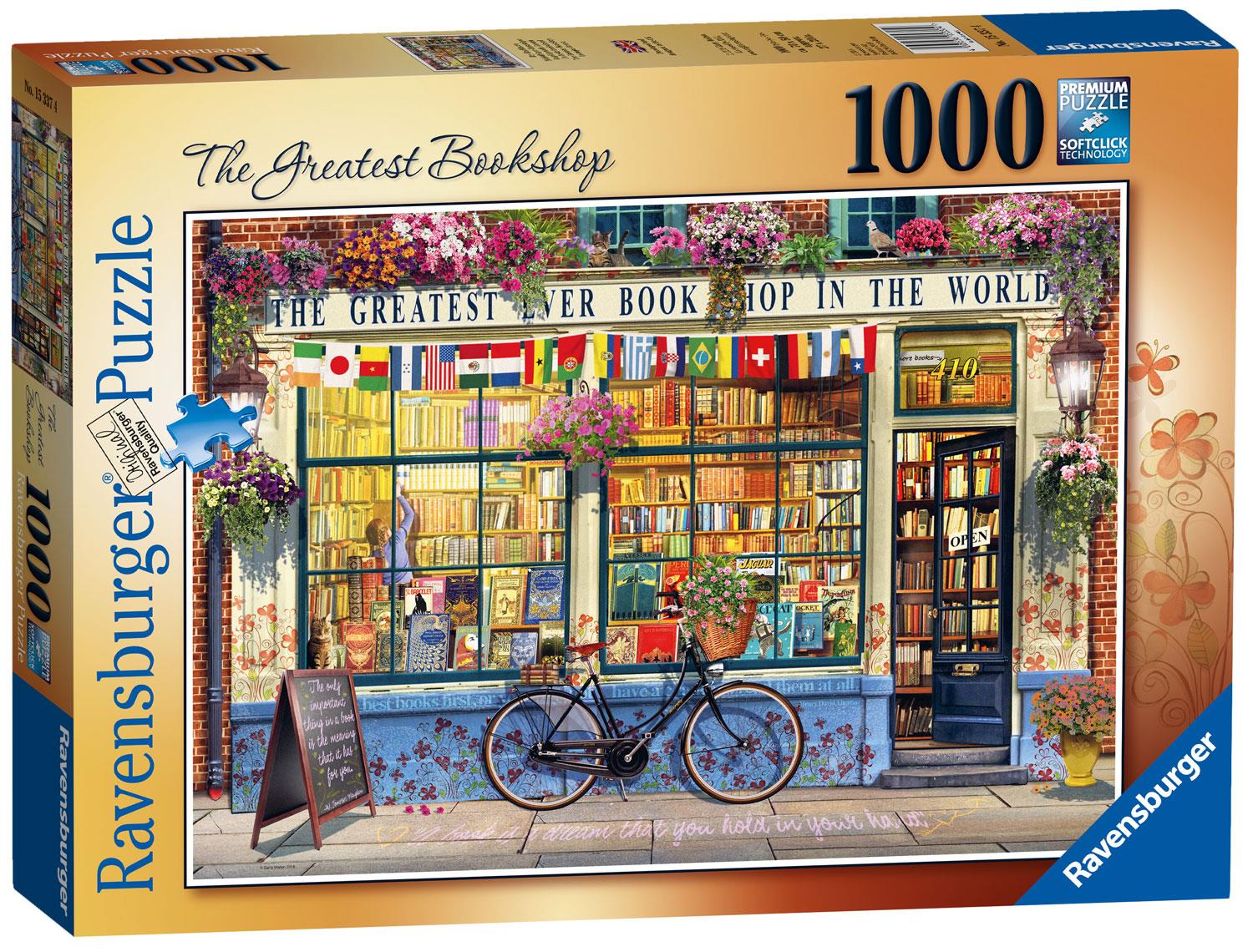 Ravensburger The Greatest Bookshop, Garry Walton Jigsaw Puzzle (1000 P ...