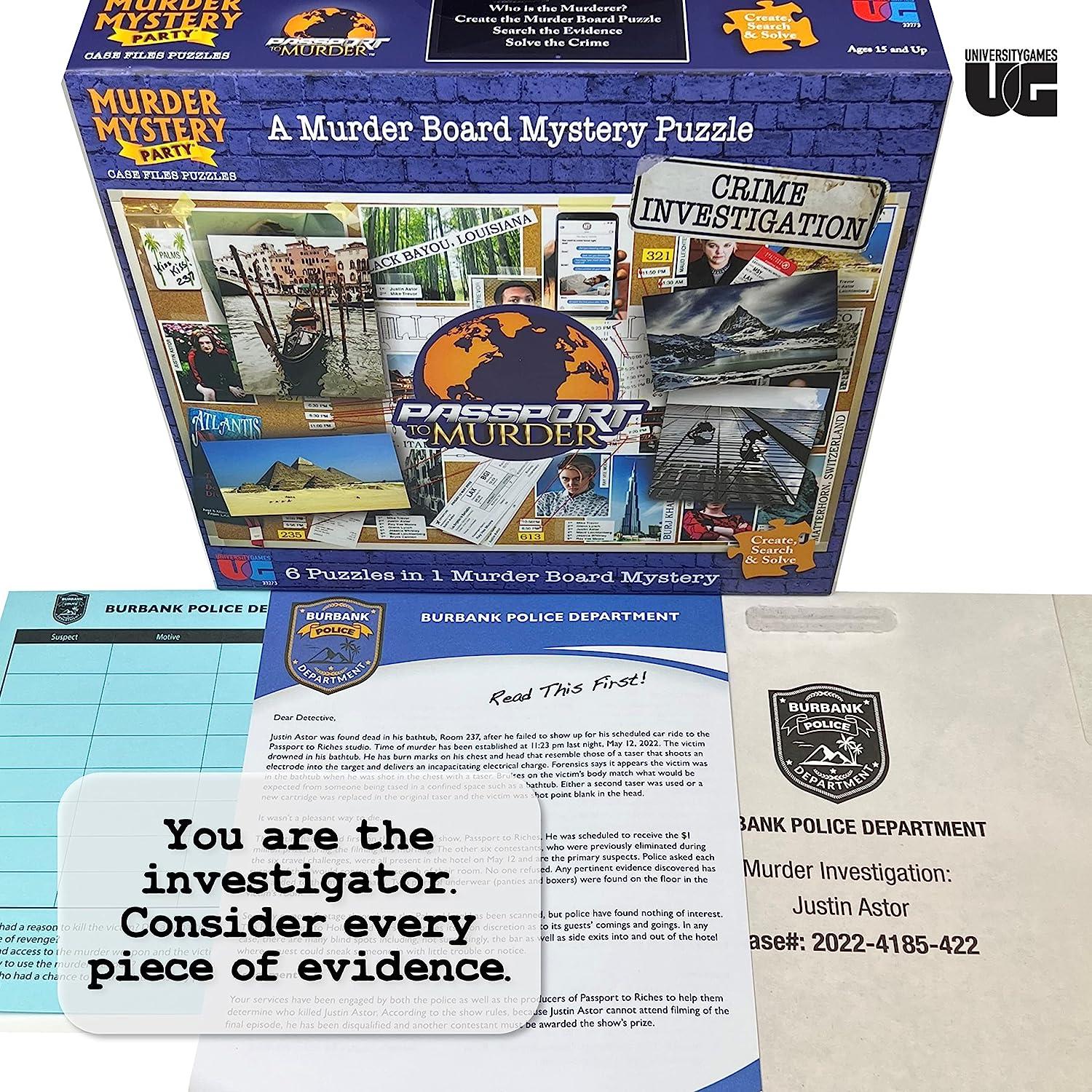 Passport to Murder, Murder Board Mystery Puzzle – PDK