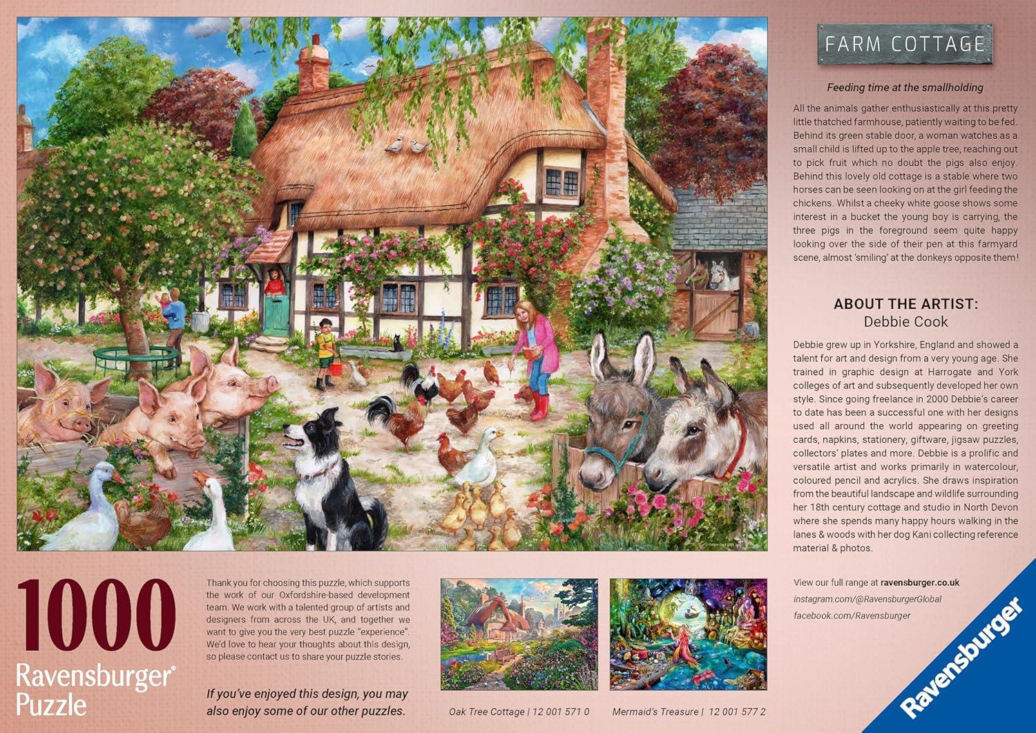 Ravensburger Farm Cottage Jigsaw Puzzle (1000 Pieces) – PDK