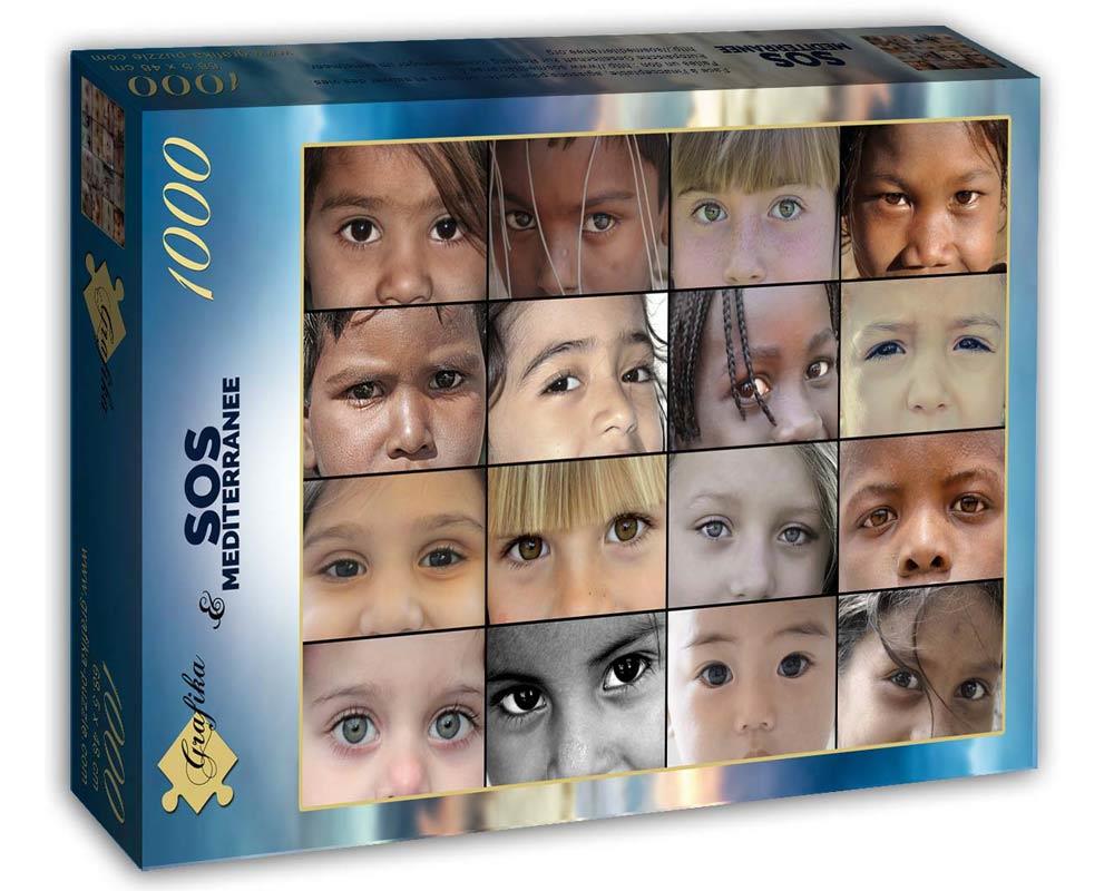 Grafika SOS Mediterranee - Eyes of Children Around The World Jigsaw Pu ...