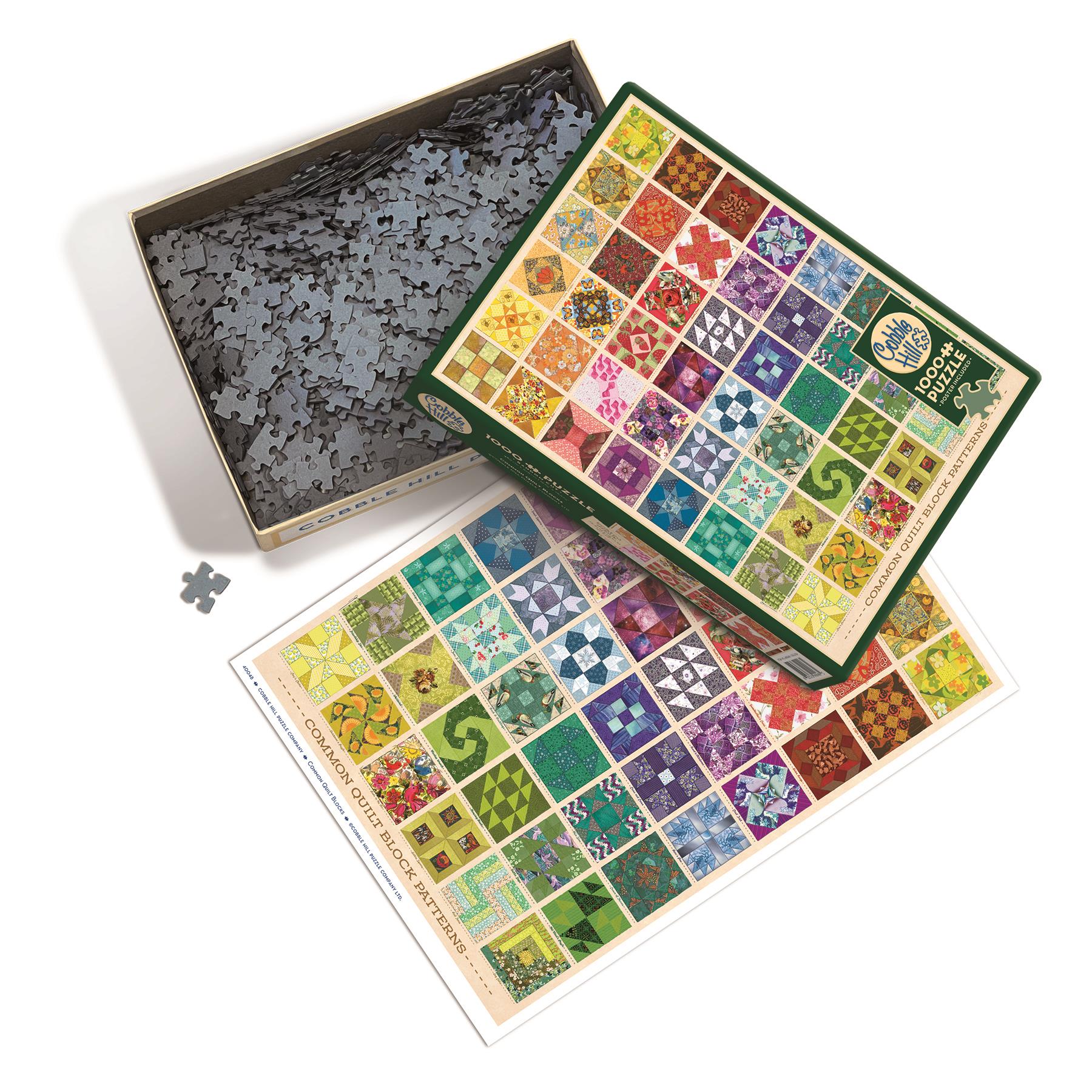 Cobble Hill Common Quilt Blocks Jigsaw Puzzle (1000 Pieces) – PDK
