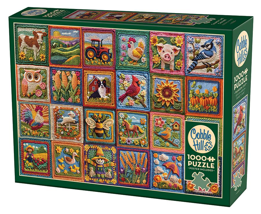 Cobble Hill Country Life Crochet Jigsaw Puzzle (1000 Pieces) – PDK