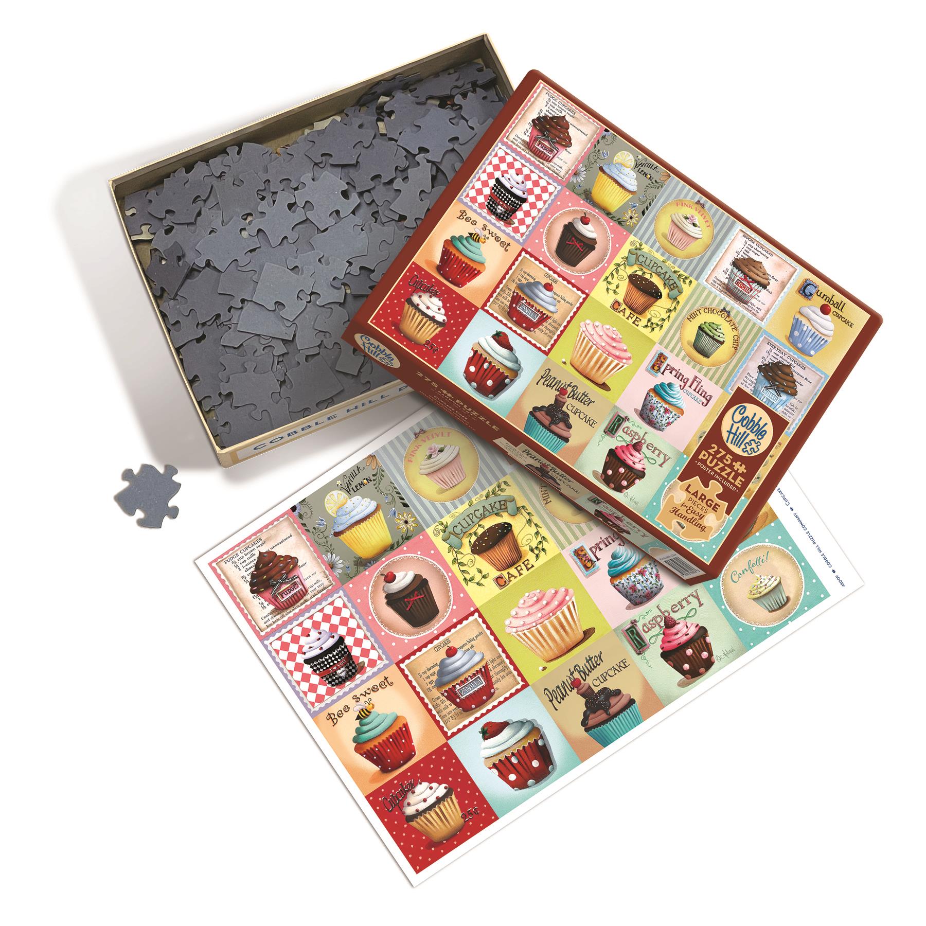 Cobble Hill Cupcake Café Jigsaw Puzzle (275 XXL Extra Large Pieces) – PDK