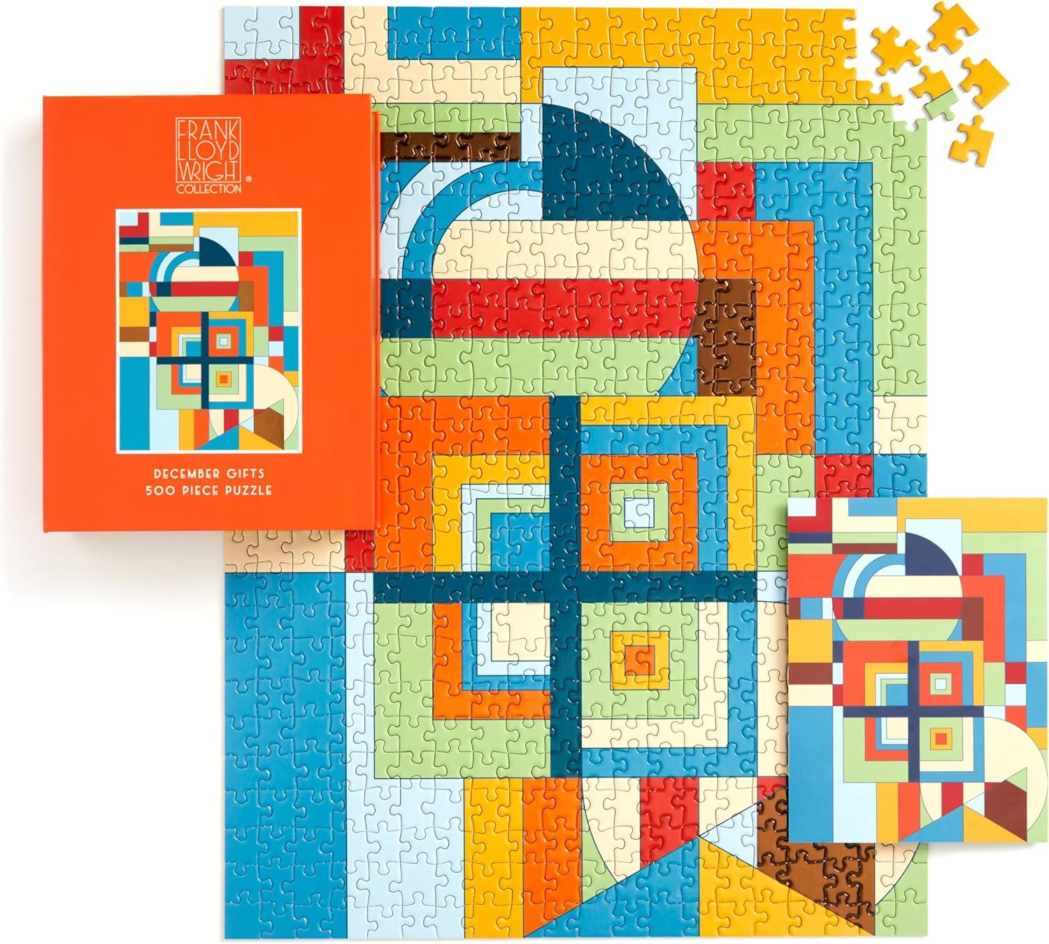 Galison Frank Lloyd Wright December Gifts Book Jigsaw Puzzle (500 Piec ...