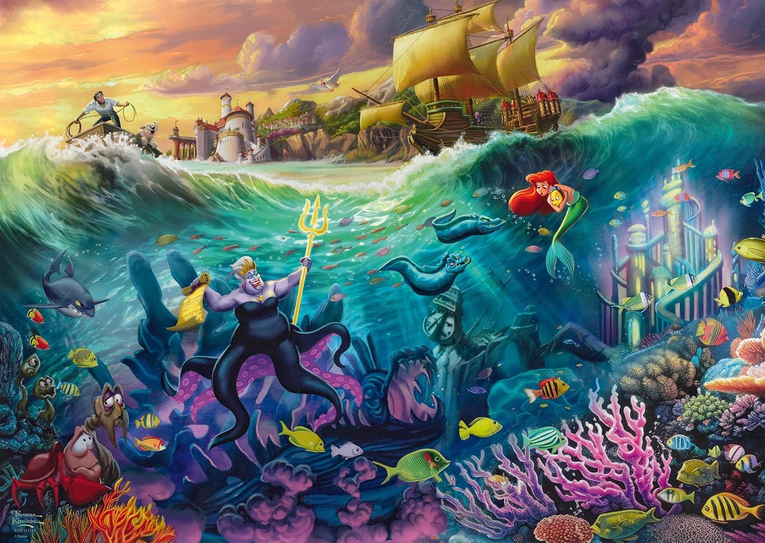 Schmidt Thomas Kinkade Disney The Little Mermaid - Ursula Jigsaw Puzzl ...