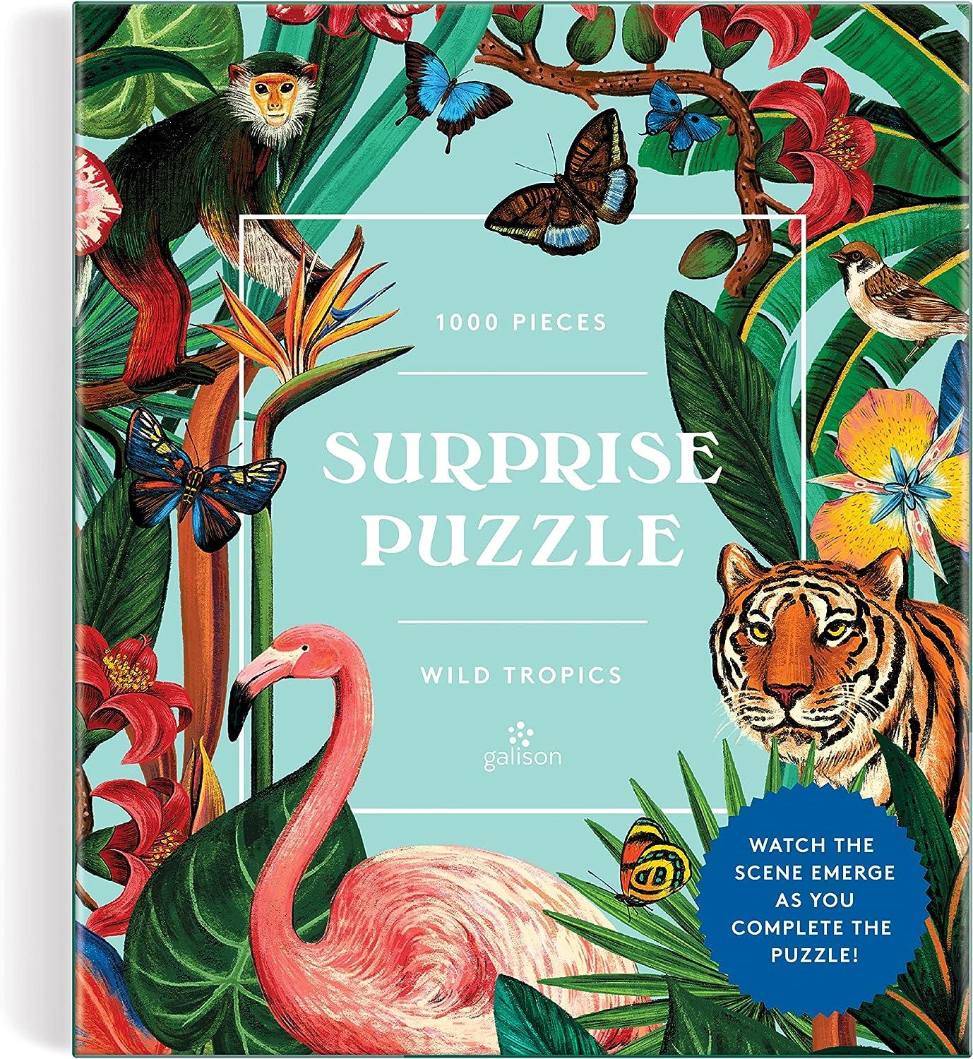 Galison Wild Tropics Surprise Jigsaw Puzzle (1000 Pieces) – PDK