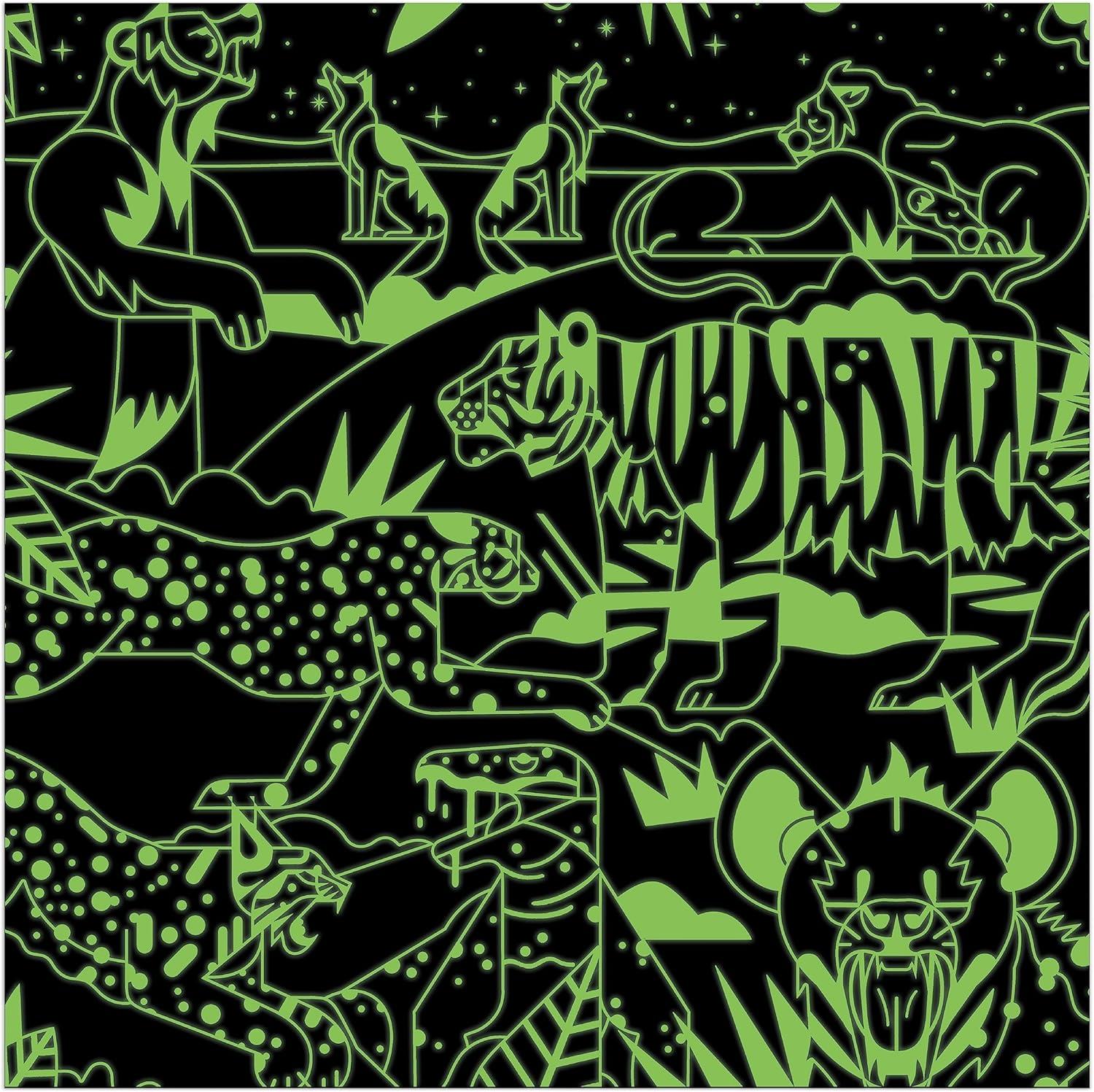 Galison Predators Glow in the Dark Jigsaw Puzzle (500 Pieces) – PDK