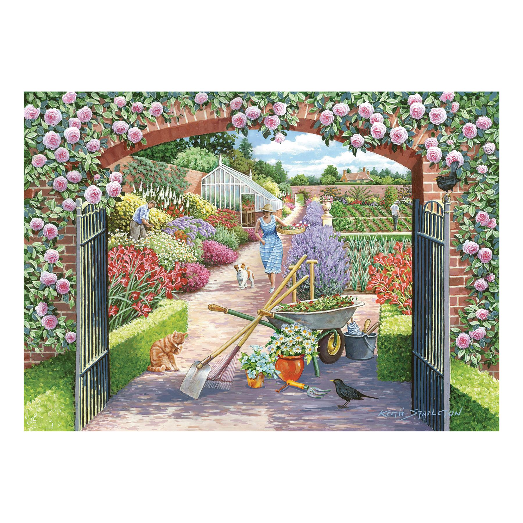 House of Puzzles Walled Garden Jigsaw Puzzle (BIG 250 XL Pieces) – PDK