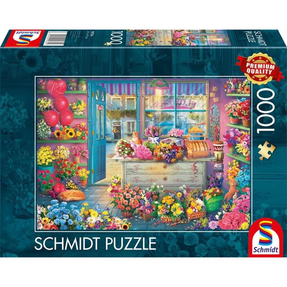 Schmidt Colourful Flower Shop Jigsaw Puzzle (1000 Pieces) – PDK