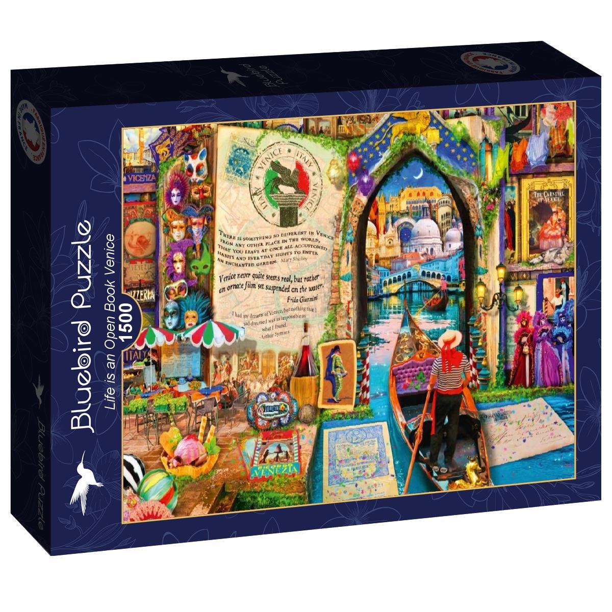 Bluebird Life is an Open Book Venice Jigsaw Puzzle (1500 Pieces) – PDK
