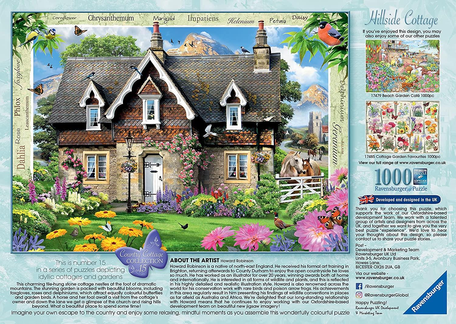 Ravensburger Country Cottage No.15 - Hillside Cottage Jigsaw Puzzle (1 ...
