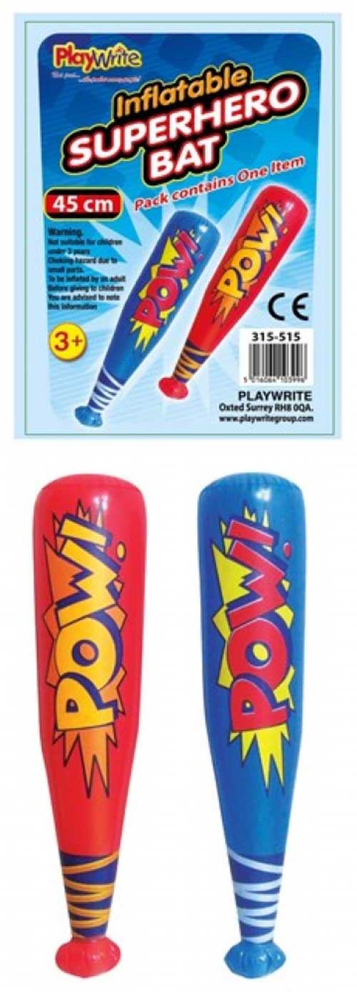 12 Inflatable Superhero Bats 45cm – PDK