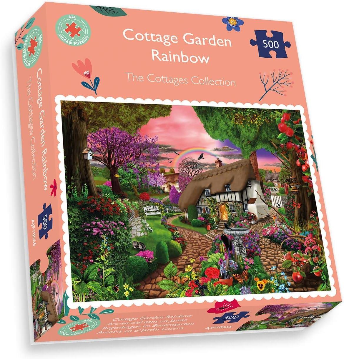 Cottage Garden Rainbow Jigsaw Puzzle (500 Pieces) – PDK