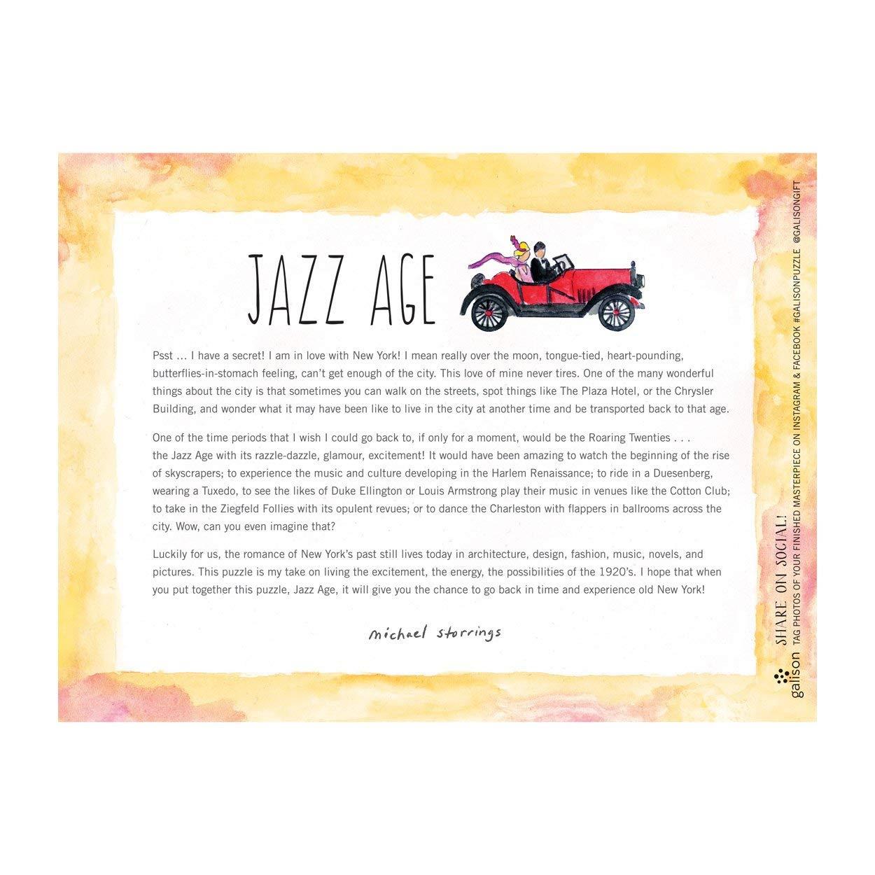 Galison Jazz Age, Michael Storrings Jigsaw Puzzle (1000 Pieces) – PDK