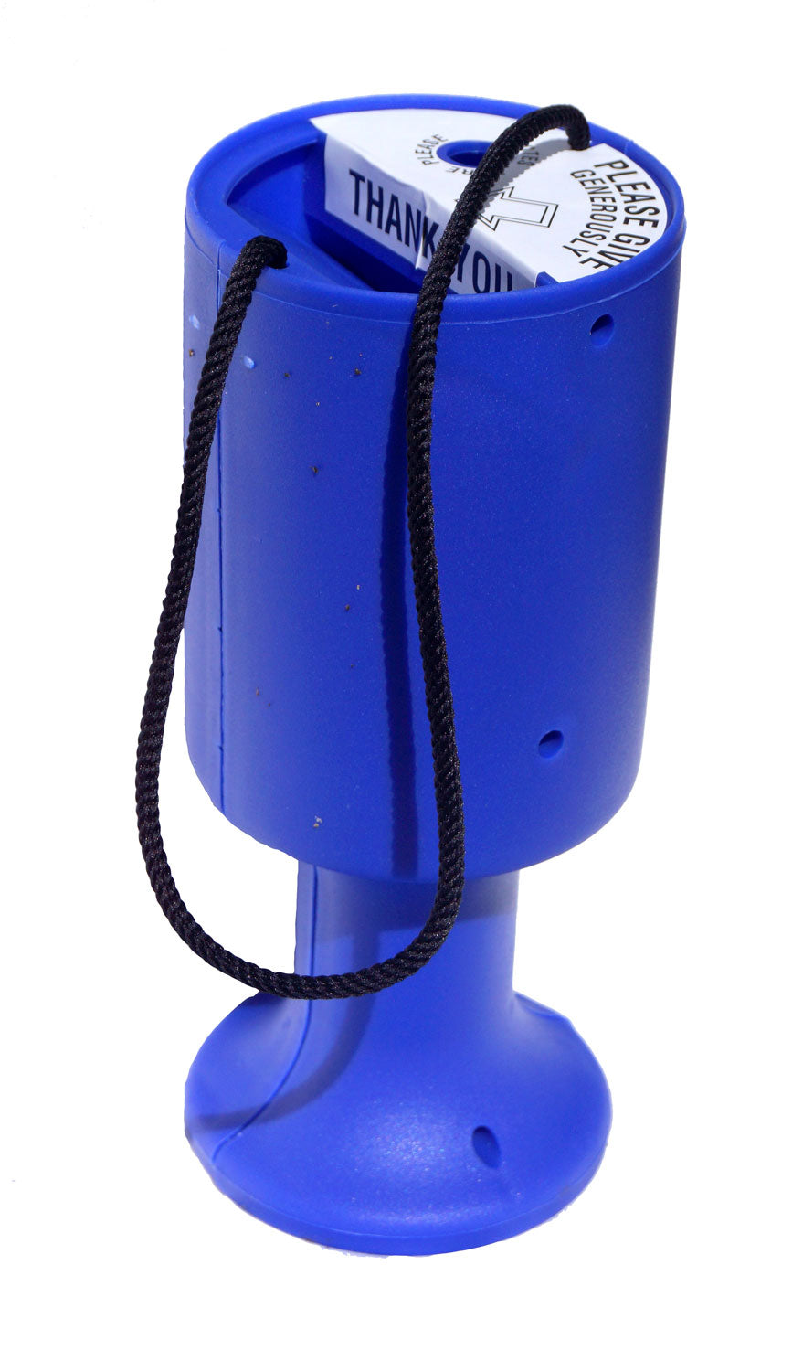 Round Handheld Plastic Charity Collection Box – PDK
