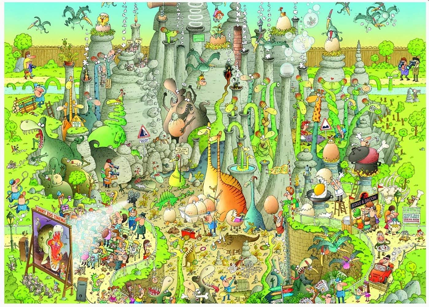 Heye Funky Zoo Jurassic Habitat Degano Jigsaw Puzzle 1000 Pieces PDK